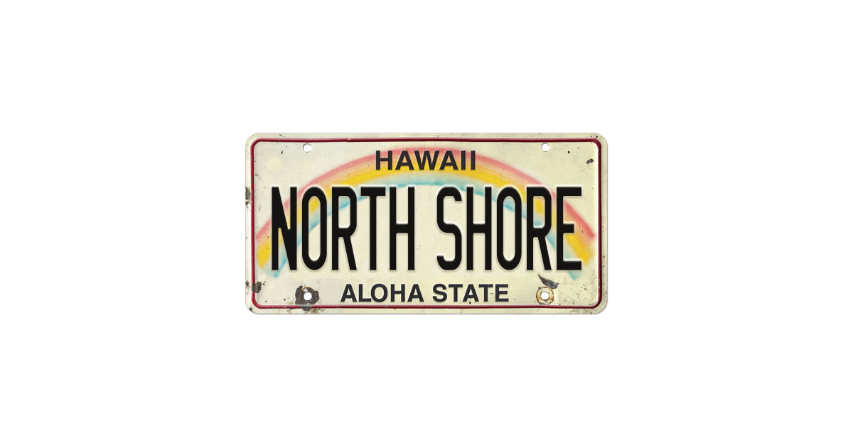 Vintage Hawaii License Plate NORTH SHORE - Hawaii License Plate North ...