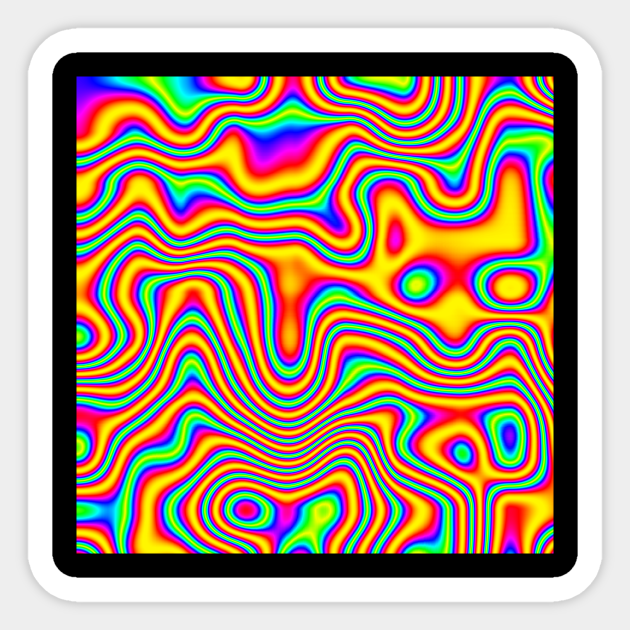 Plasma - Bright Colors - Sticker | TeePublic