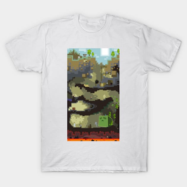 Minecraft Progression Map - Minecraft Progression Map - T-Shirt | TeePublic
