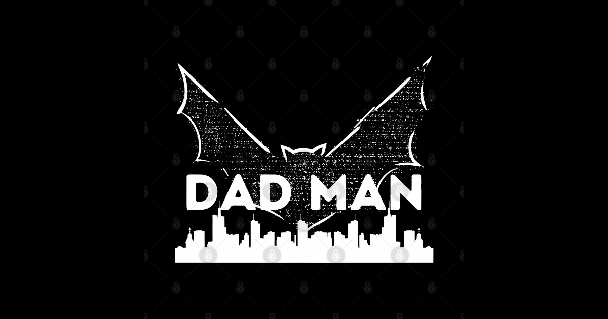 Dadman - Super Dadman Bat Hero Funny - Fathers Day Gift Ideas - Sticker ...