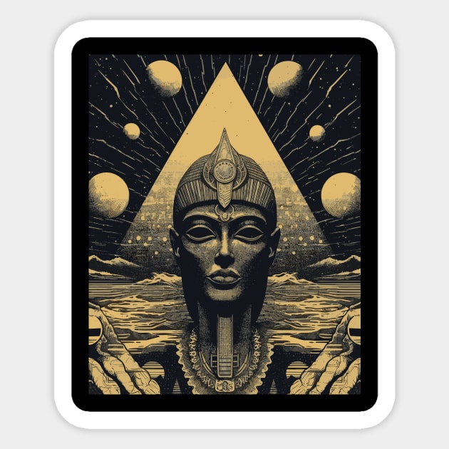 Egyptian Ancient Alien God Illustration - Ancient Aliens Theory ...