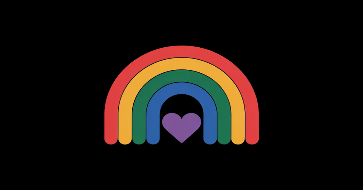 Boho Rainbow Pride Subtle LGBT Cute Heart Flag Equality - Boho Rainbow ...