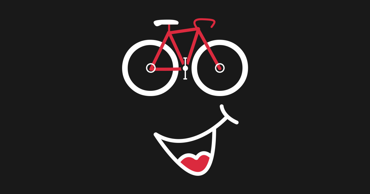 Bicycle Smiley Face Bike Emoji - Bicycle - T-Shirt | TeePublic