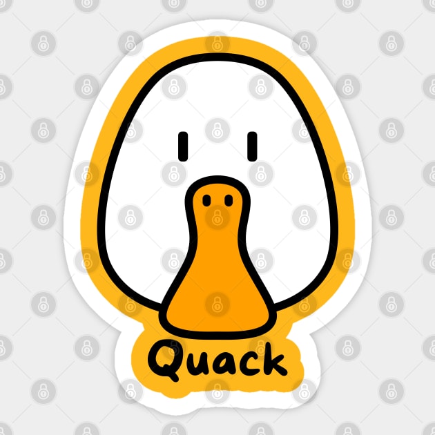 Duck go quack - Quack - Sticker | TeePublic