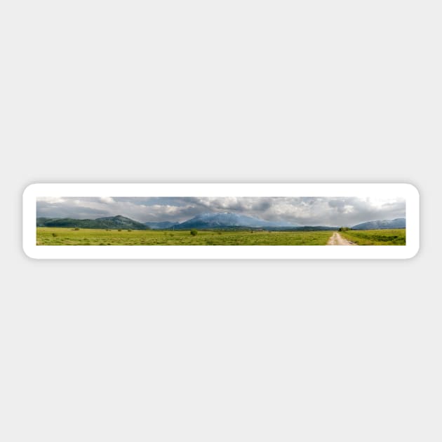 Mountain panorama - Alp - Sticker | TeePublic