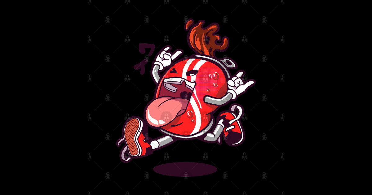 Jumping Cola - Kawaii - Sticker | TeePublic