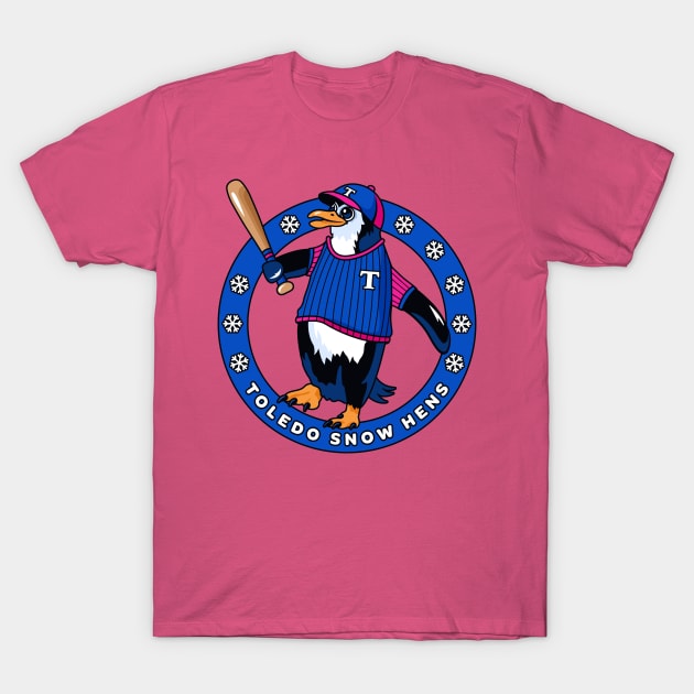 Toledo Snow Hens - Penguin Baseball - T-Shirt | TeePublic