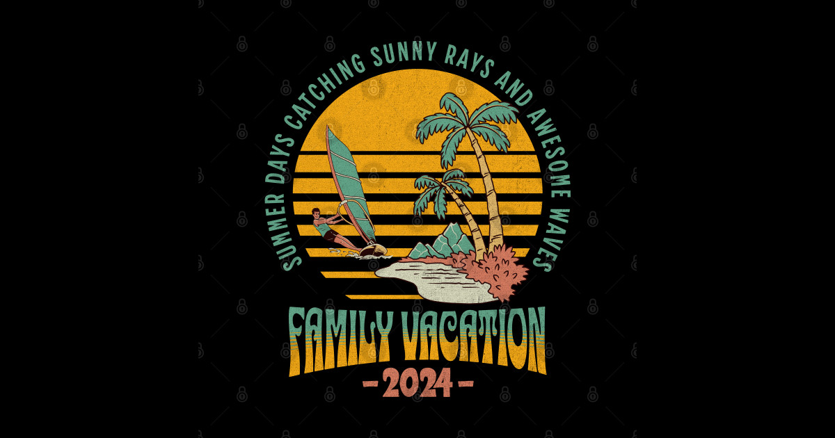 Summer Days Family Vacation - Family Vacation - Sticker | TeePublic