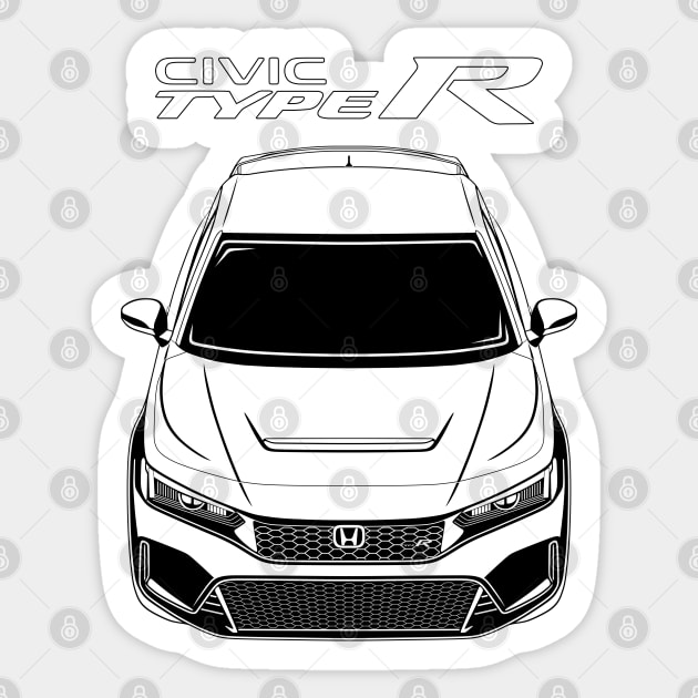 Civic Type R 2023-2024 - Civic Type R - Sticker | TeePublic