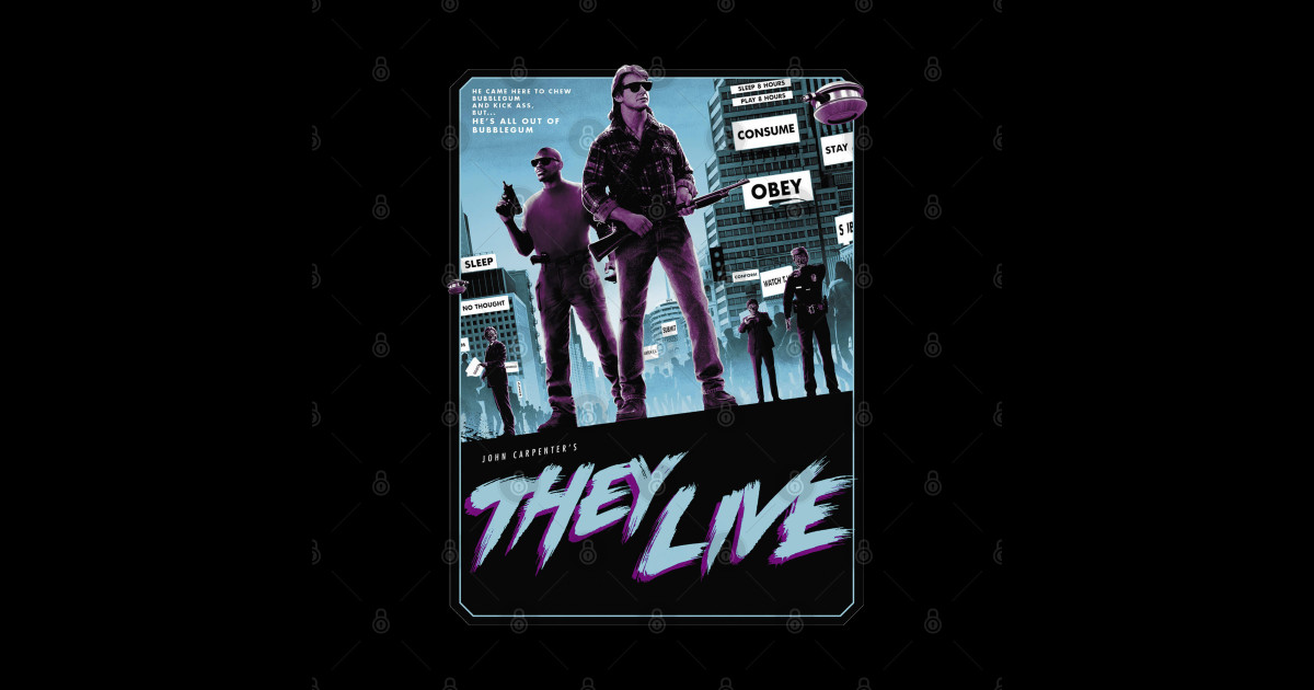 THEY LIVE - They Live - Sticker | TeePublic