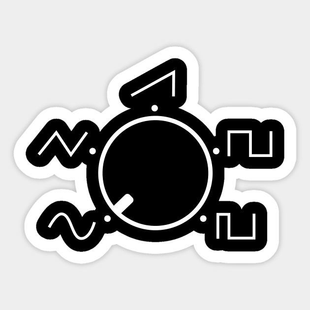 Oscillator waveforms - Oscillator - Sticker | TeePublic