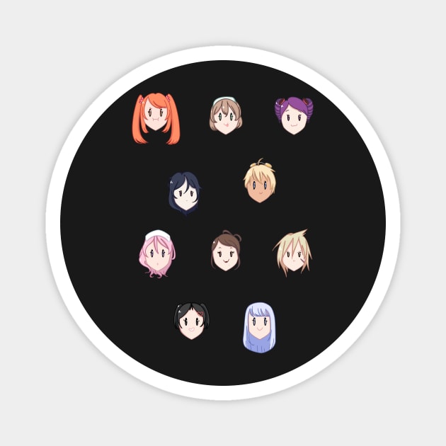 Yandere Simulator Rivals Sticker Set - Yandere Simulator - Magnet ...
