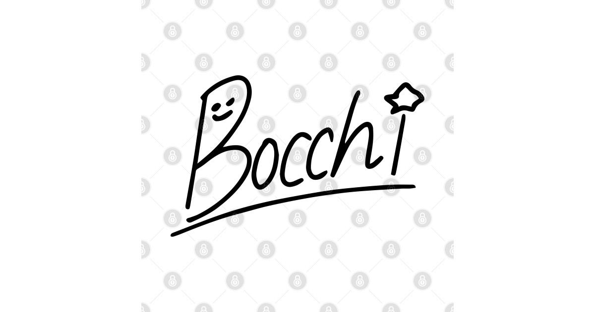 Bocchi the Rock! Bocchi-chan Signature - Bocchi The Rock - T-Shirt ...