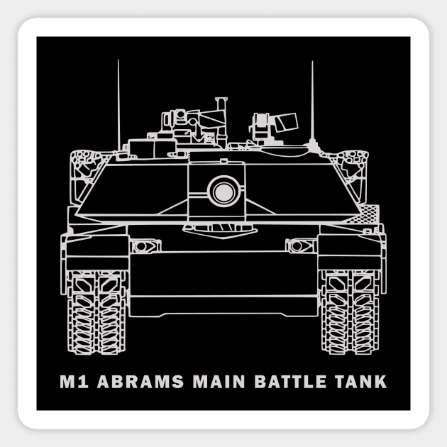 M1 Abrams Main Battle Tank Blueprint Diagram - M1 Abrams Army Tank ...