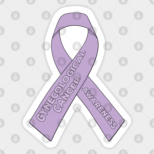 Gynecological Cancer Awareness Ribbon - Lavender Support Awareness ...