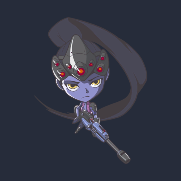 Overwatch Widowmaker Cute Spray - Spray - T-Shirt | TeePublic