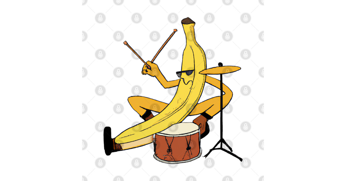 Banana Drums - Drumset - T-Shirt | TeePublic