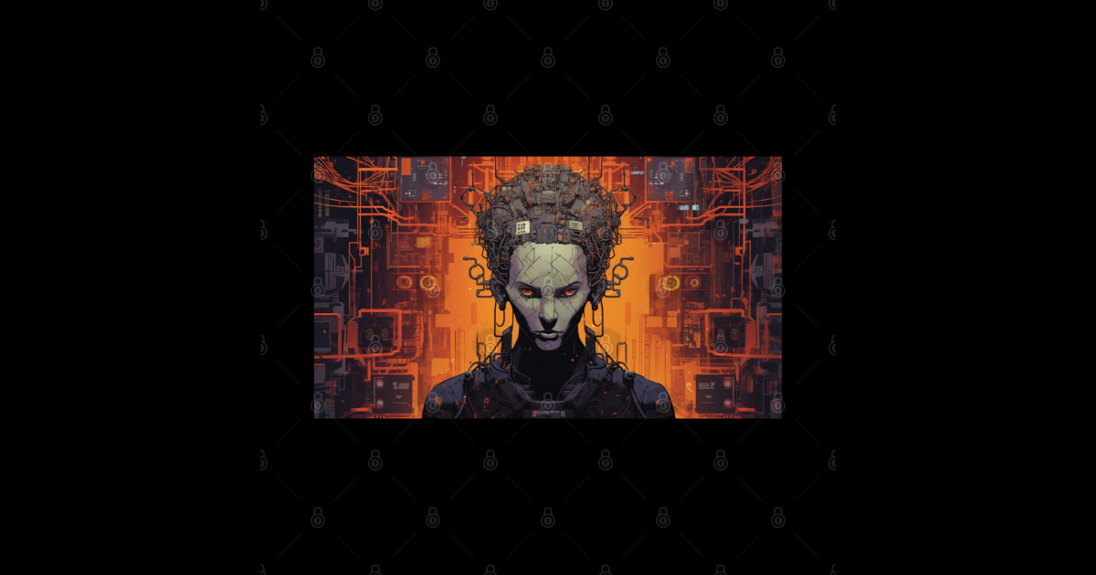 Deep Core Evil AI Hacking The Universe - Cyberpunk - Posters and Art ...