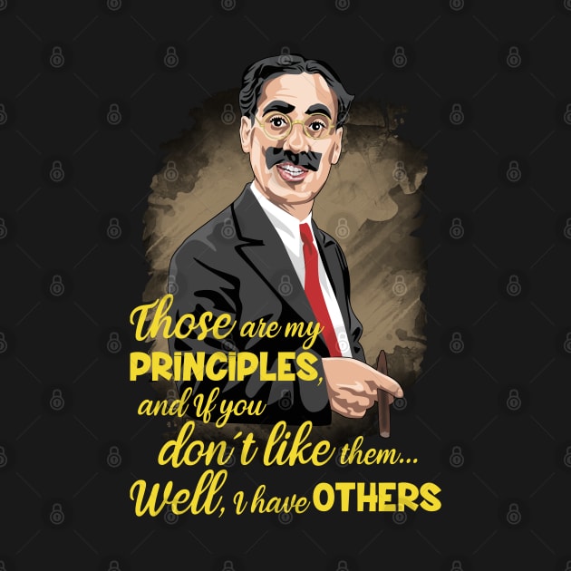 GROUCHO MARX - Those are my principles - Groucho Marx - Hat | TeePublic