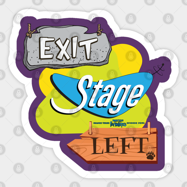 Exit Stage Left - Frc - Sticker | TeePublic