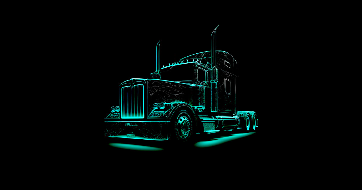 18 Wheeler Semi Truck Shirt for Truck Drivers Who Love OTR - Peterbilt ...