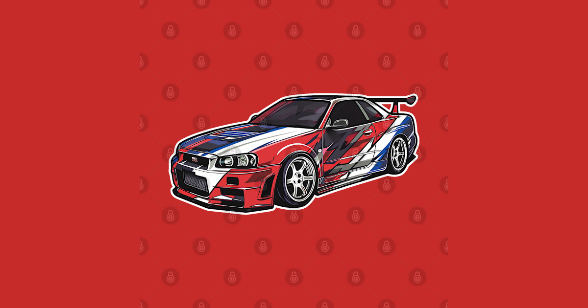 Nissan R34 GT-R Pepsi - Gtr - T-Shirt | TeePublic
