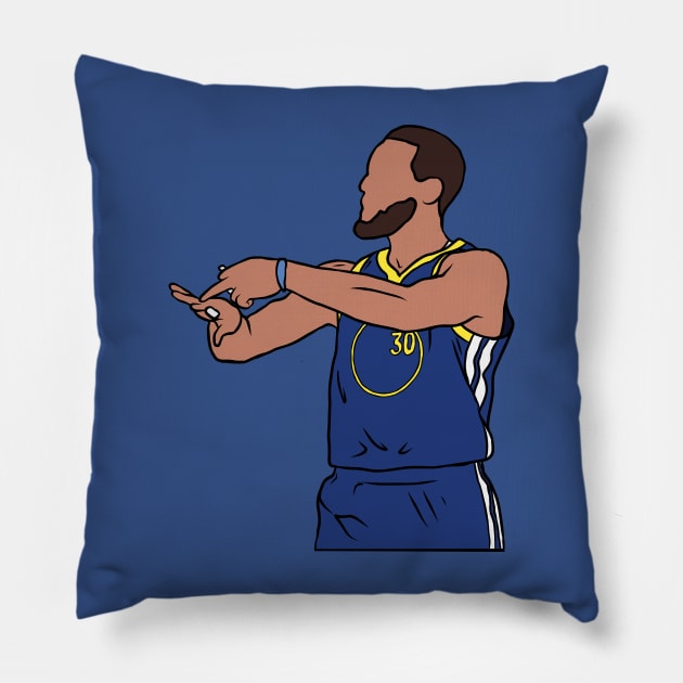 Steph Curry 4 Rings Celebration - Steph Curry - Pillow | TeePublic