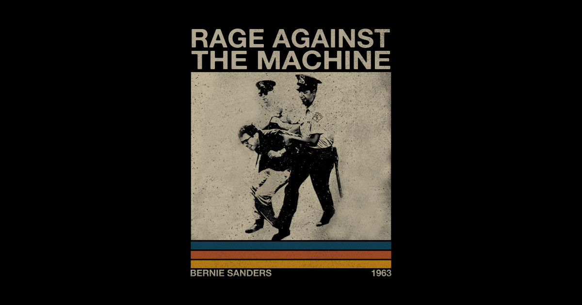 Bernie Sanders, Rage Against The Machine - Bernie Sanders - Sticker ...