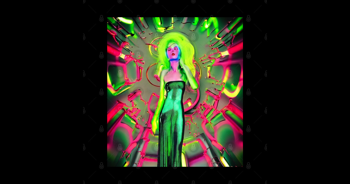 2000s Pinup Android - Y2k Aesthetic - Magnet | TeePublic