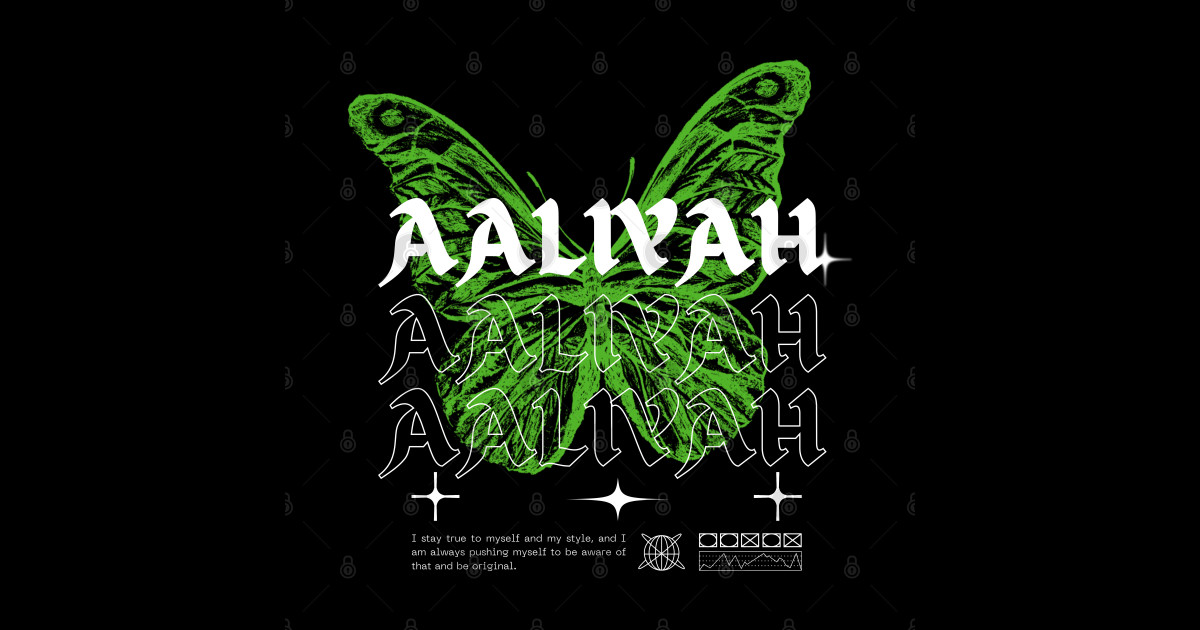 Aaliyah // Butterfly - Aaliyah - Sticker | TeePublic