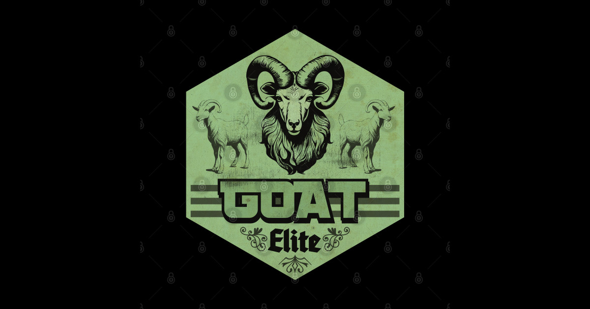 Green Goat Elite Team - Goat Gifts - Sticker | TeePublic