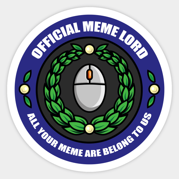 Official Meme Lord Badge - Guy Scouts - Sticker | TeePublic