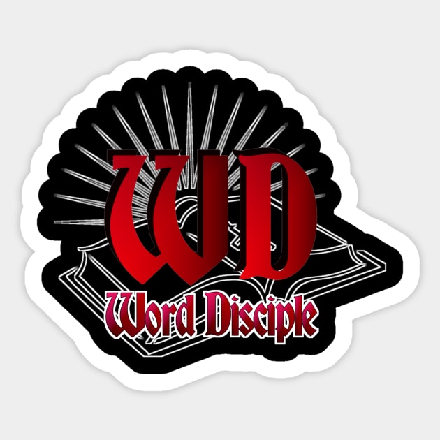 Word Disciple Logo - Christian - Sticker | TeePublic