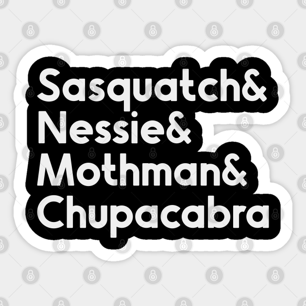 The Cryptid Group - Cryptozoology - Sticker | TeePublic