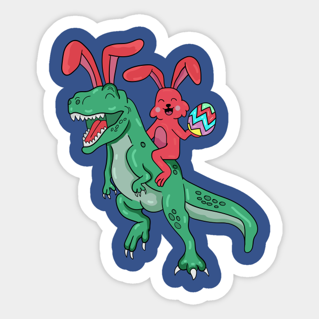 Happy Easter T Rex Bunny Dinosaur Eggs - Easter T Rex Bunny Dinosaur ...