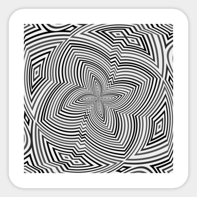 New Dimensions Optical Illusion - Optical Illusion Artwork - Sticker ...