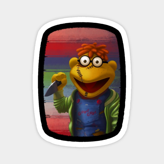 Muppet Maniac - Scooter as Chucky - Childs Play - Magnet | TeePublic