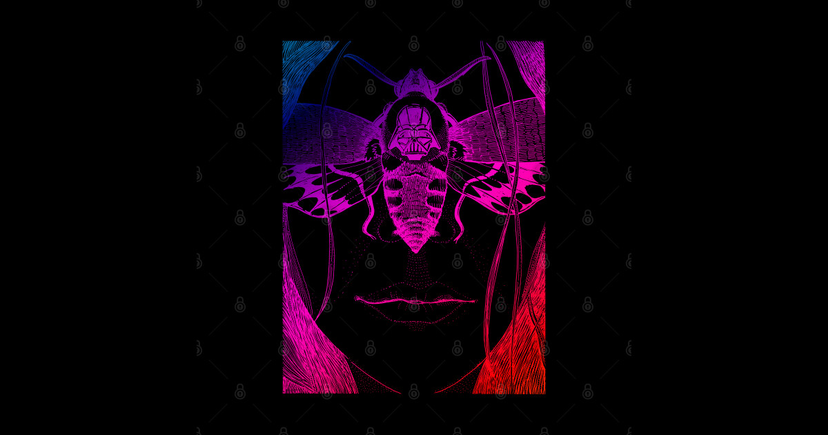Darth Moth - Moth - Sticker | TeePublic