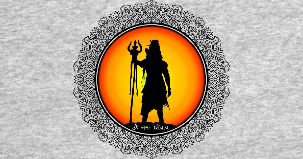 Lord shiva mandala art on - Mahadev Mandala Art - T-Shirt | TeePublic