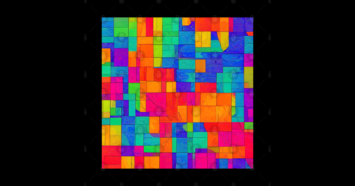 omg pattern abstract background - Colorful Pattern - Sticker | TeePublic