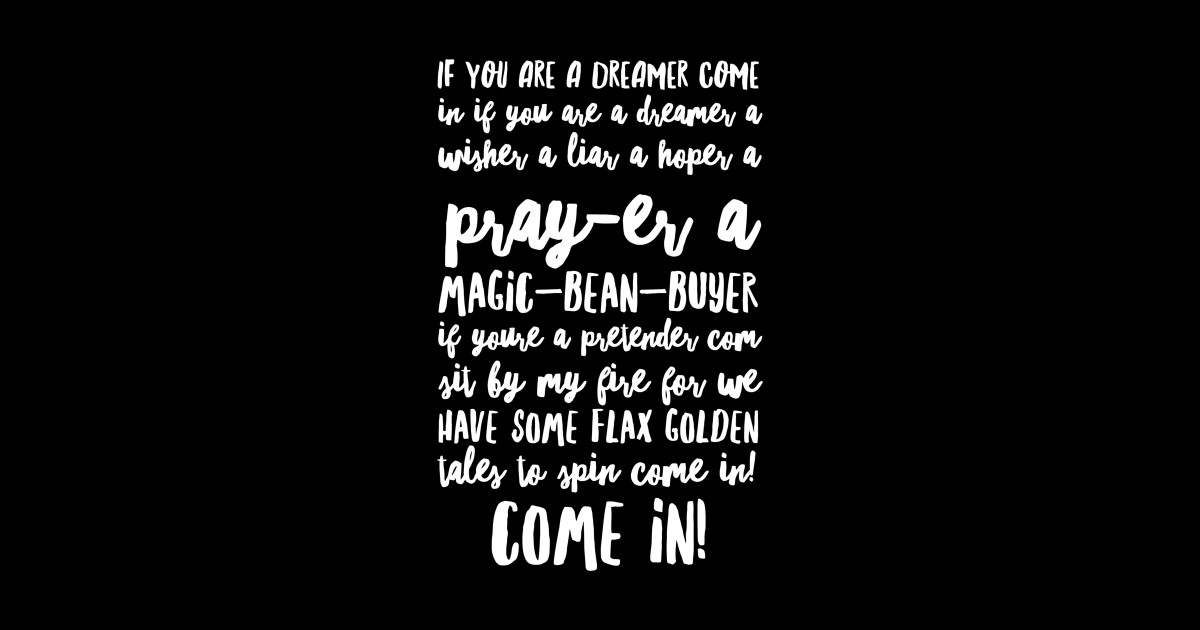 Come In! - Poetry - Sticker | TeePublic