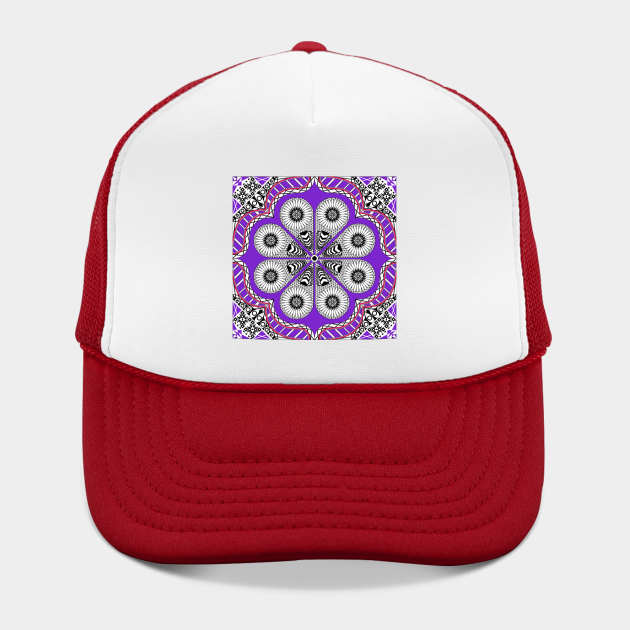 royal pattern in zentangle circle cycle ecopop - Zentangle - Hat ...