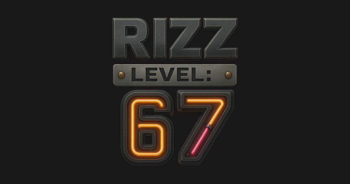 Rizz Level Sixty-Seven — Gen Alpha Meme - Rizz Meme - T-Shirt | TeePublic