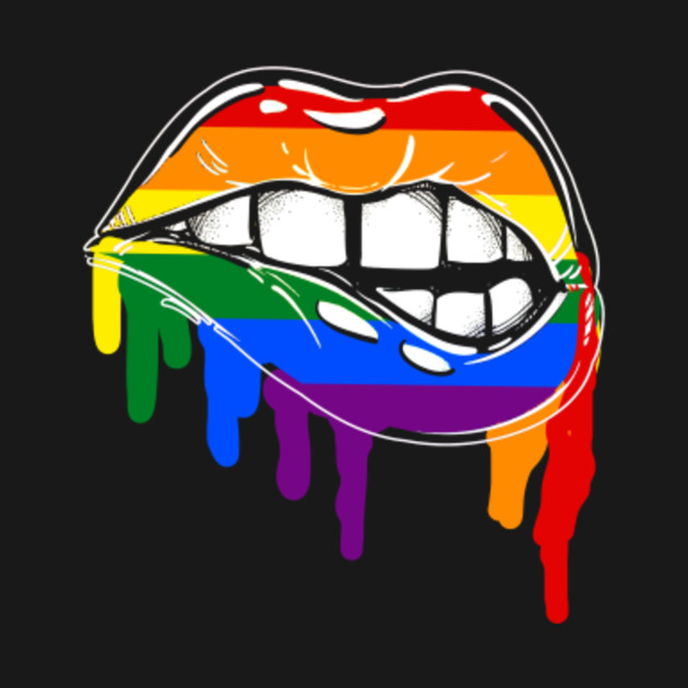 Lgbt Gay Homosexual Lesbian Rainbow Lips Pride Lgbt Gay Homosexual