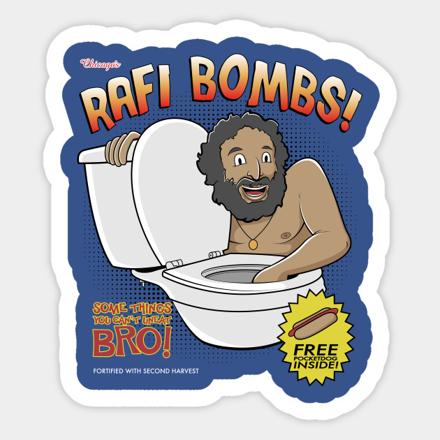 Rafi Bombs! - How Did This Get Made - Sticker | TeePublic