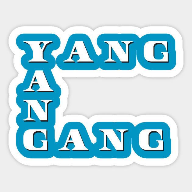 Yang Gang - Yang Gang - Sticker | TeePublic