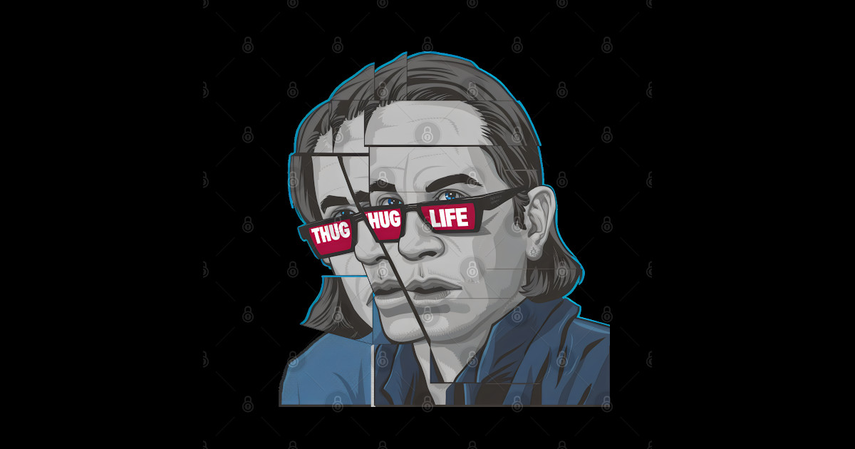 "Pixelated Thug Life Charlie Portrait" - Charlie Hip Hop Rapper ...