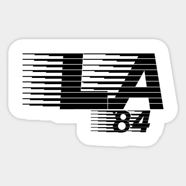 LA '84 Olypmics Figure 8 T - Elliott Smith - Sticker | TeePublic