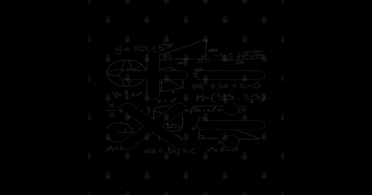 Mathematics Operations, Formulas - Math - Sticker | TeePublic