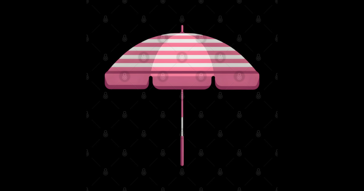 Summer beach umbrella - Umbrella - Sticker | TeePublic
